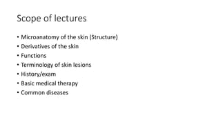 1. Introduction to dermatology Year 5.2023.pptx