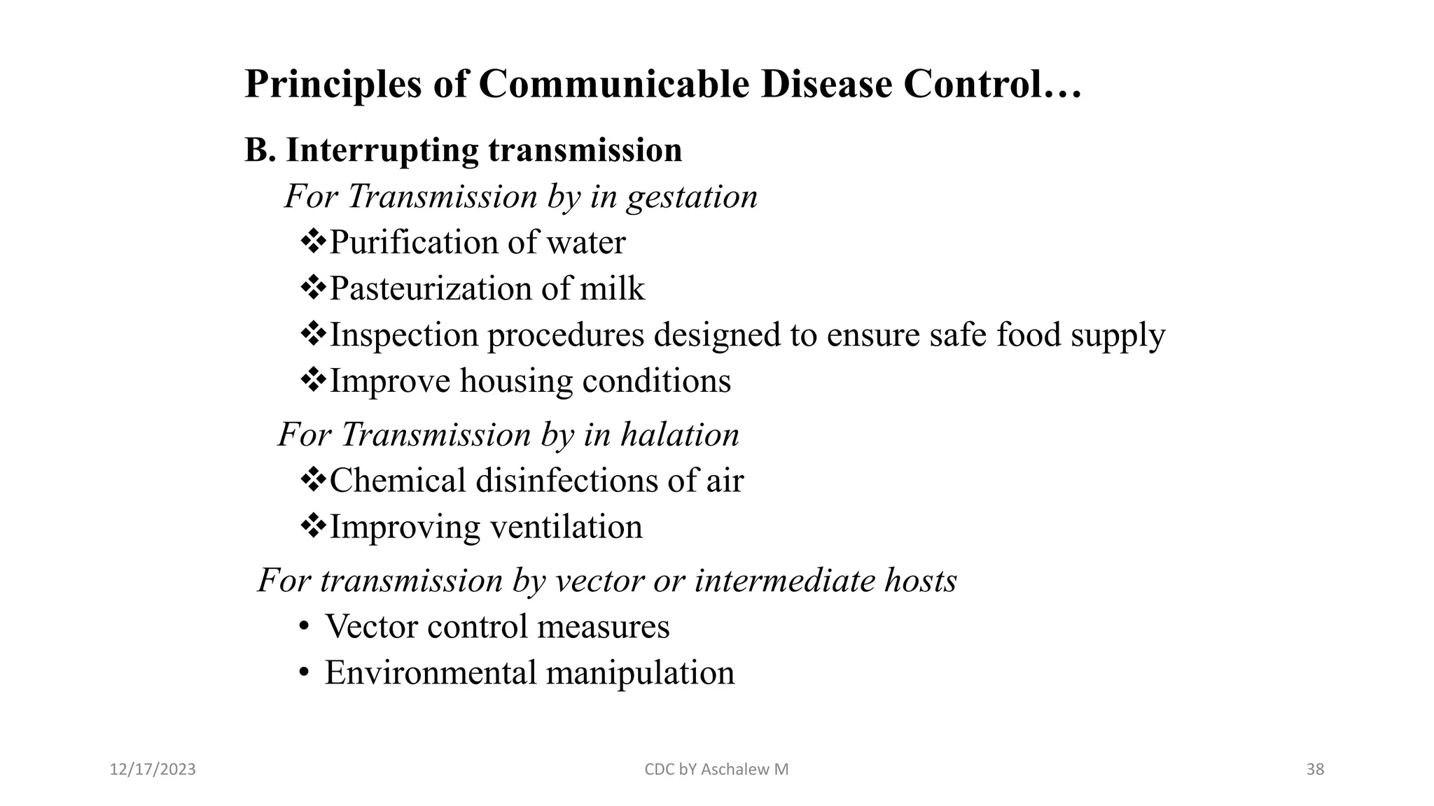1.An introduction to communicable disease control | PPTX