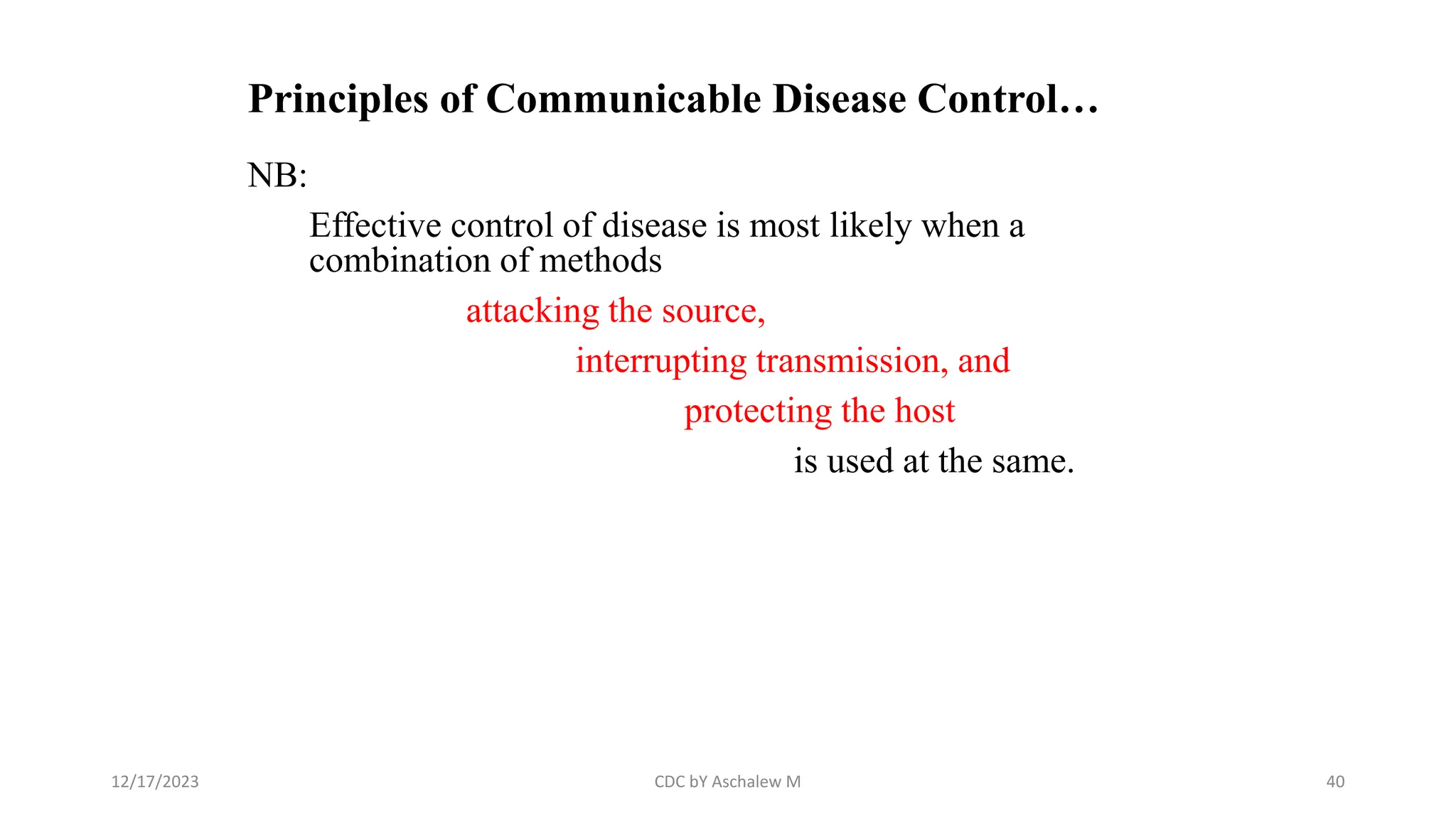 1.An introduction to communicable disease control | PPTX