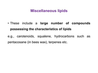 lipids, Def. Classification, Function.pptx