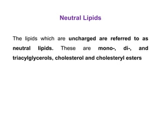 lipids, Def. Classification, Function.pptx