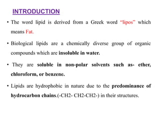 lipids, Def. Classification, Function.pptx