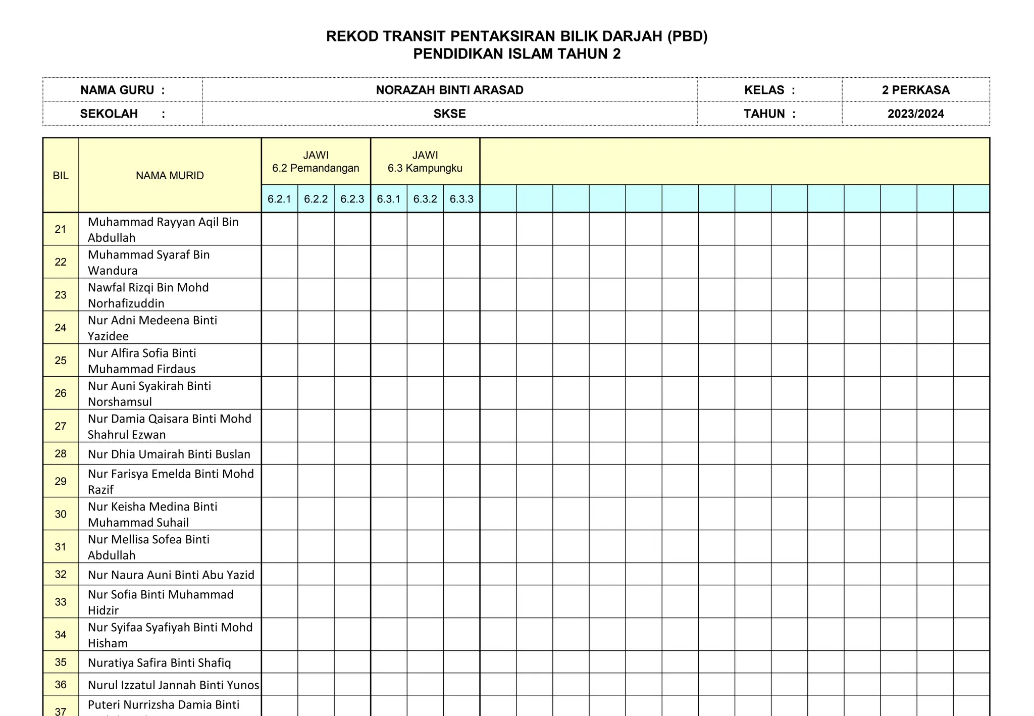 1. REKOD TRANSIT PBD PEND ISLAM TAHUN 2 (1).pptx