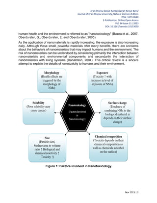 NANOMATERIALS TOXICITY TO HUMANS AND PLANTS | PDF