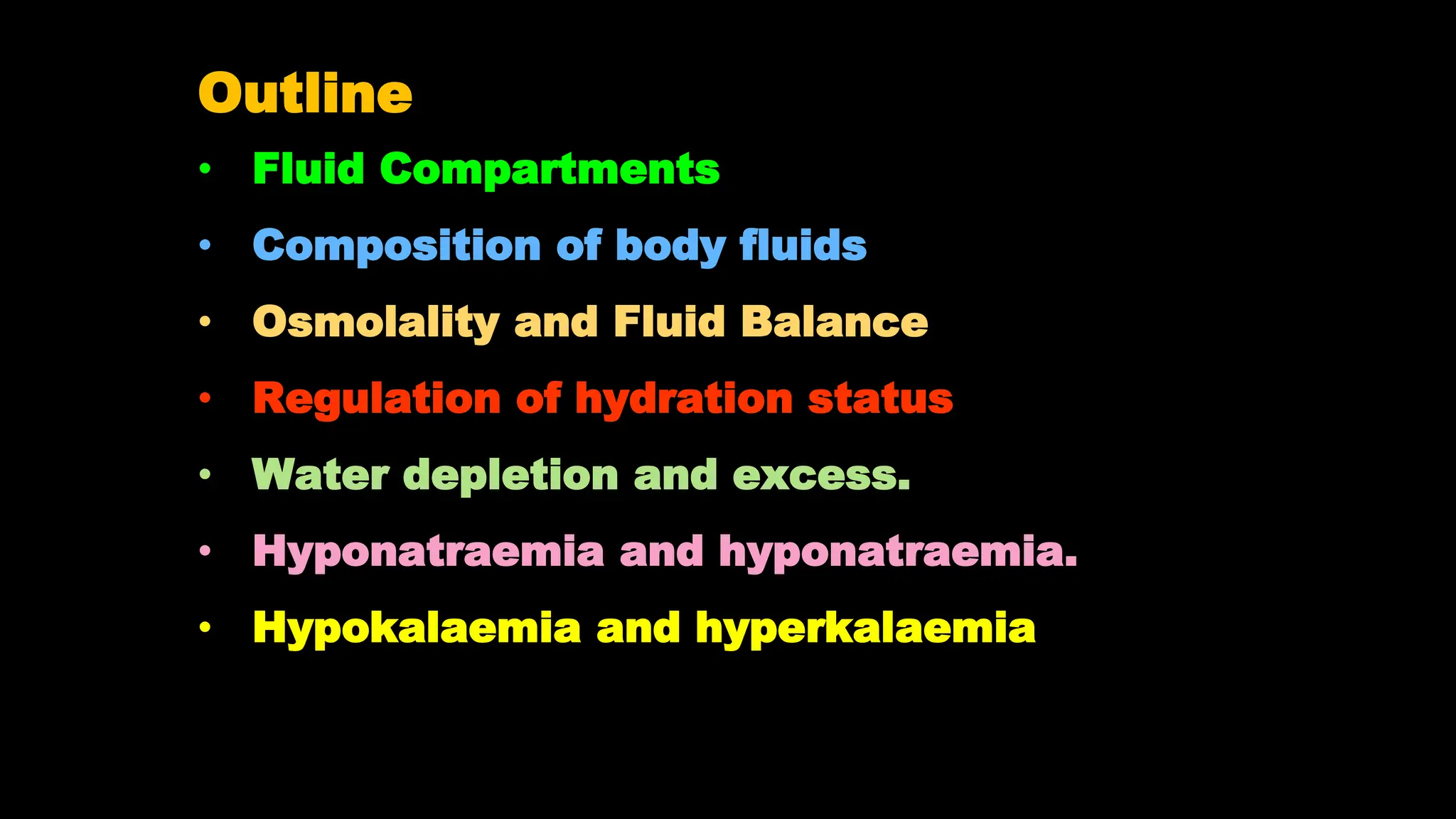 1. Water And Sodium and electrolyte balance | PPTX