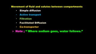 1. Water And Sodium and electrolyte balance | PPTX