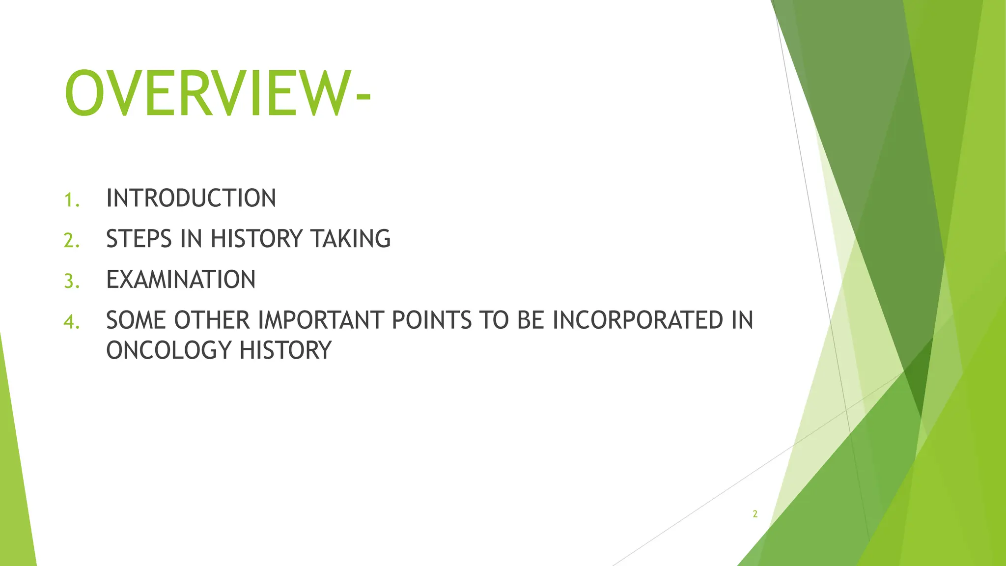 1. History taking in Medical and Radiation Oncology.pptx