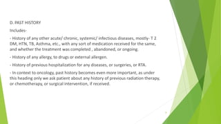 1. History taking in Medical and Radiation Oncology.pptx