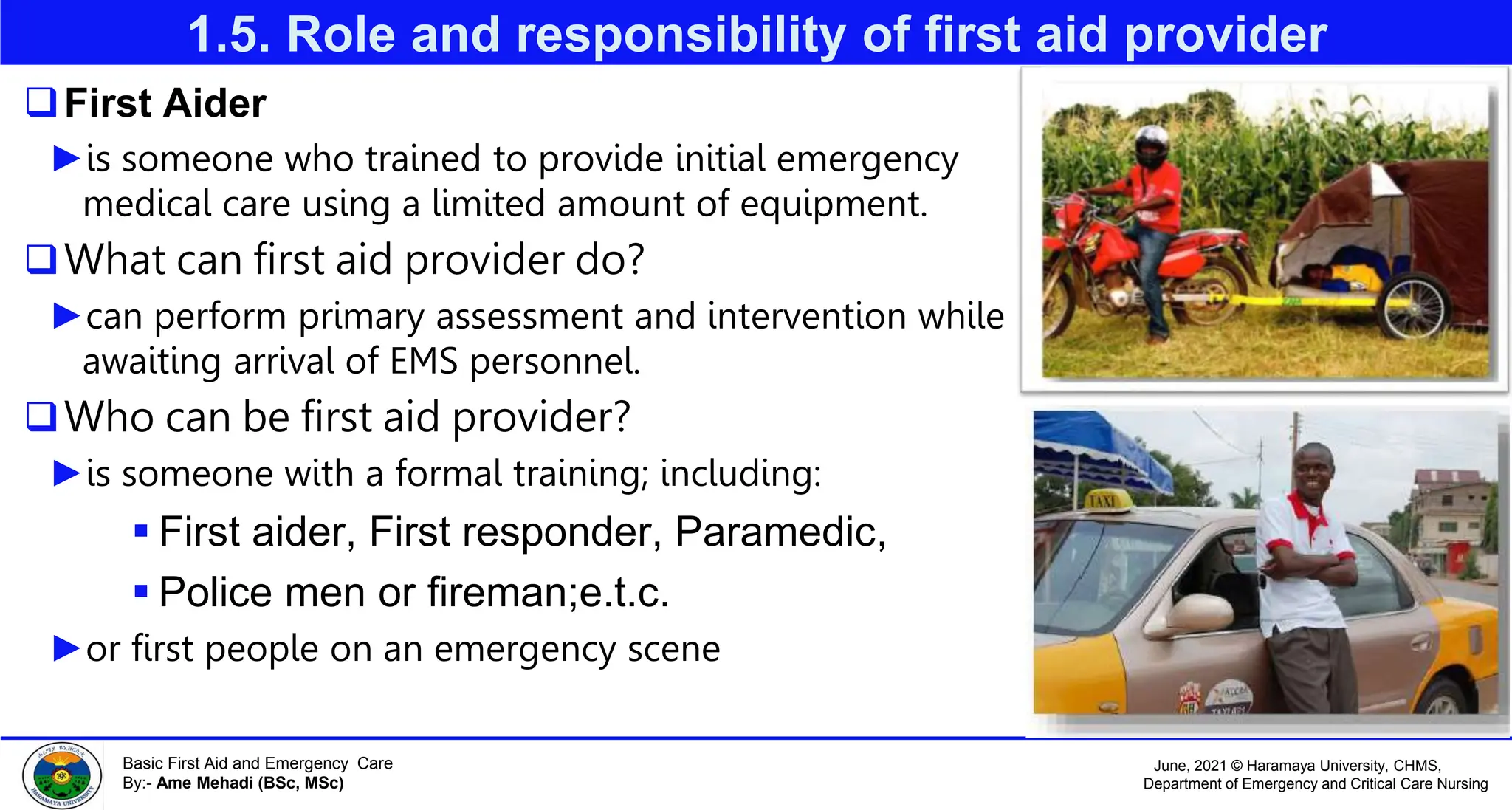 Introduction to basic First Aid | PPTX