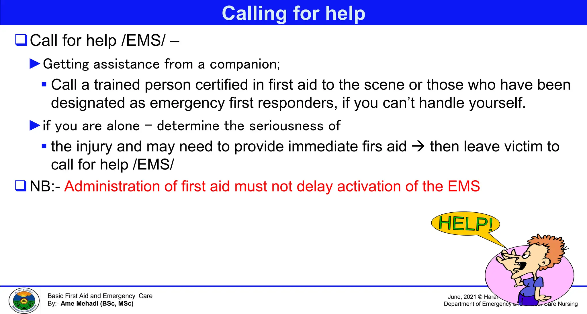 Introduction to basic First Aid | PPTX