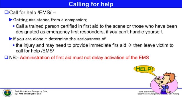 Introduction to basic First Aid | PPTX