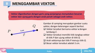 Materi vektor pada bidang kelas XI SMA Fase F | PPTX