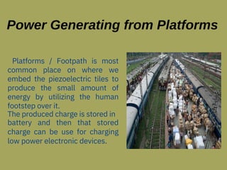 Footstep Power Generator Using Piezoelectric | PPT