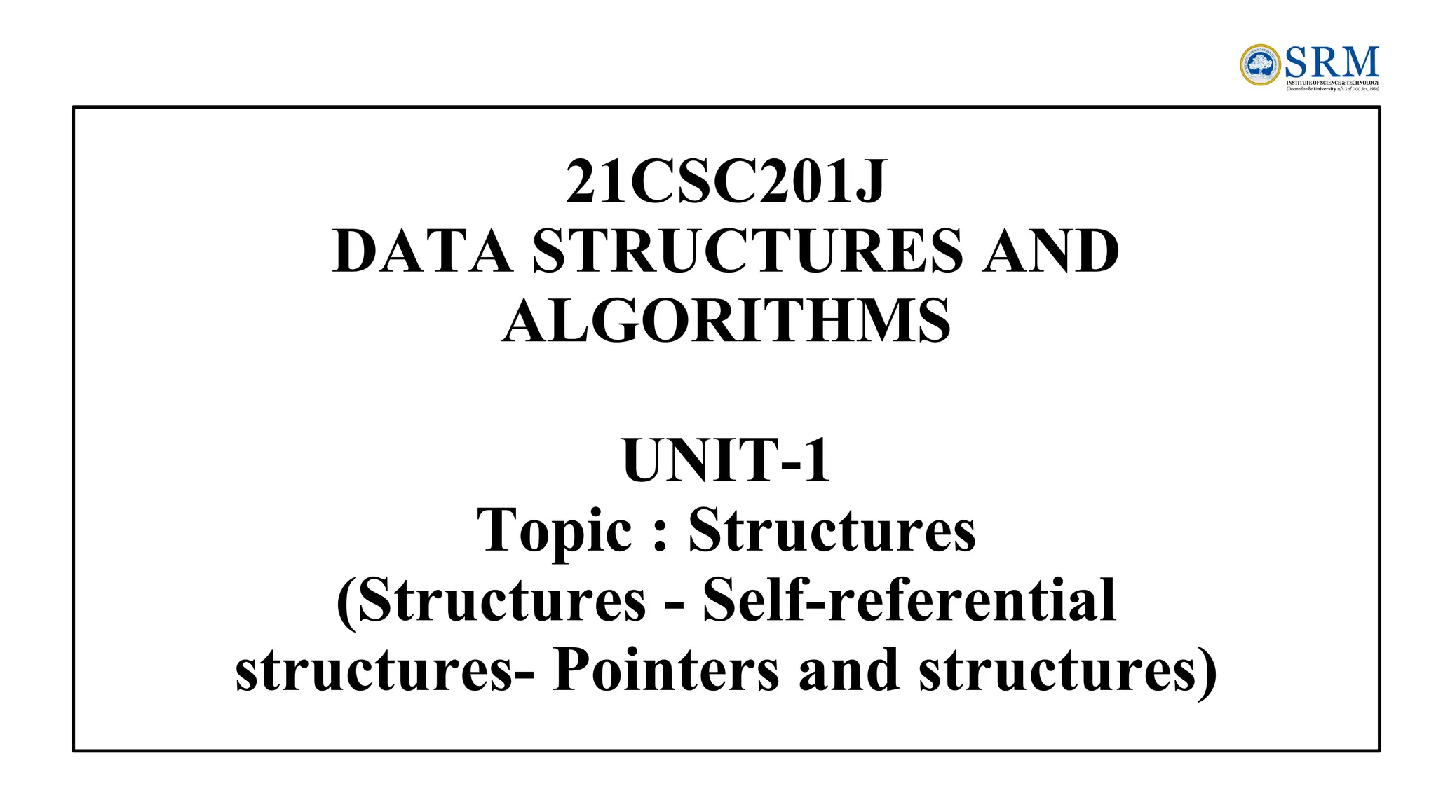 Data Structure & Algorithm - Self Referential | PPT Data Structure & Algorithm - Self Referential | PPT