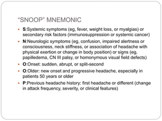 1.Ocular headache and the causes of raised ocular pressure | PPTX