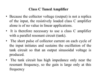 A Class-C Power Amplifiers Type of Tuned Amplifiers | PDF