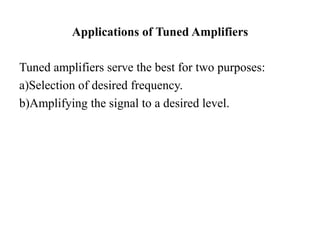 A Class-C Power Amplifiers Type of Tuned Amplifiers | PDF