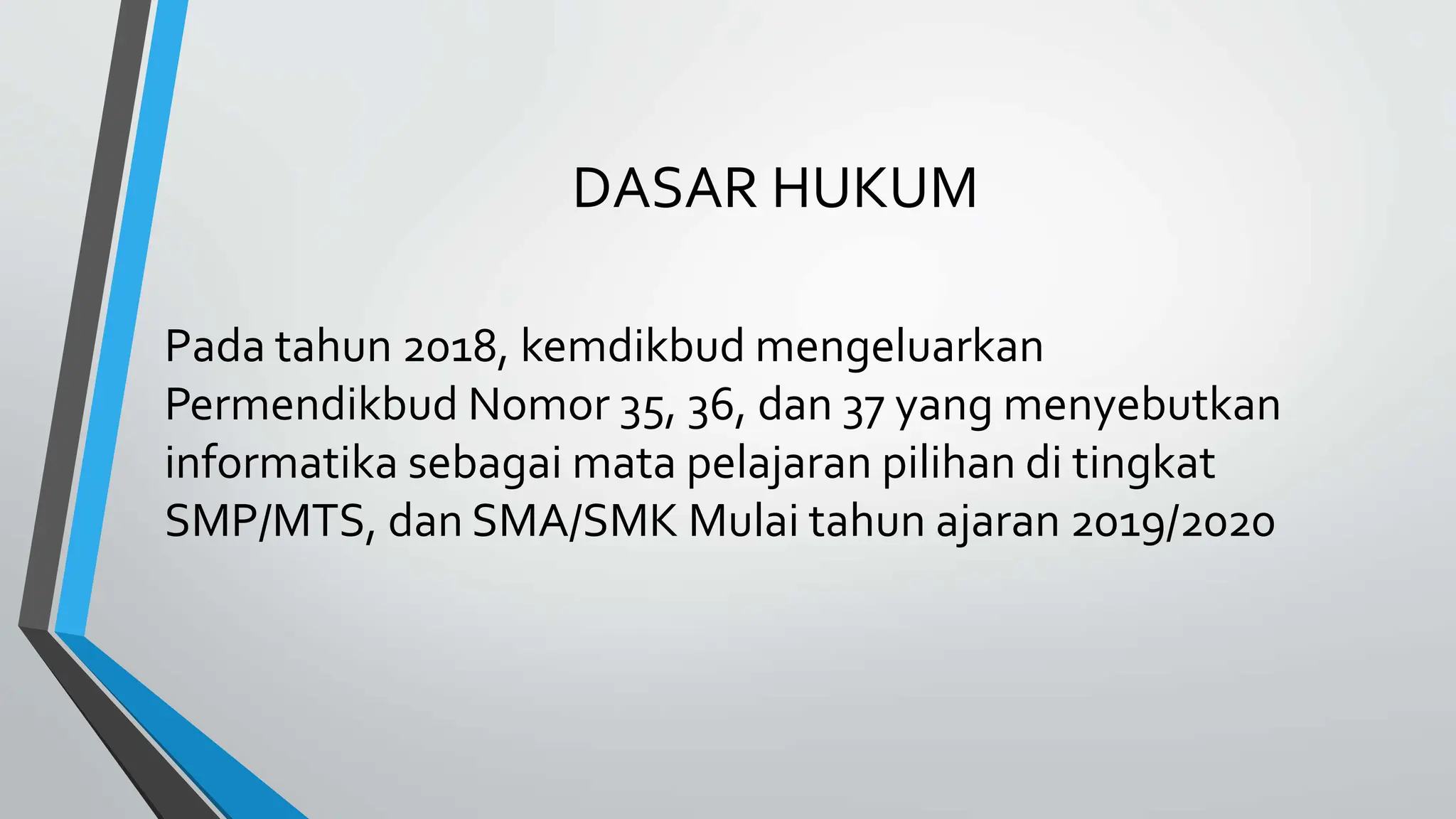 Pengenalan INFORMATIKA Untuk Kelas X SMK | PPTX