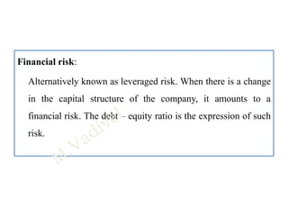 1. Risk and its different types of risk . | PPT
