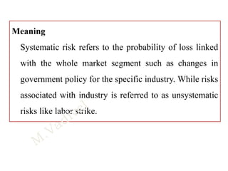 1. Risk and its different types of risk . | PPT