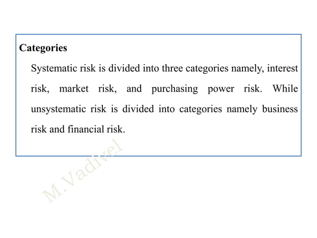 1. Risk and its different types of risk . | PPT