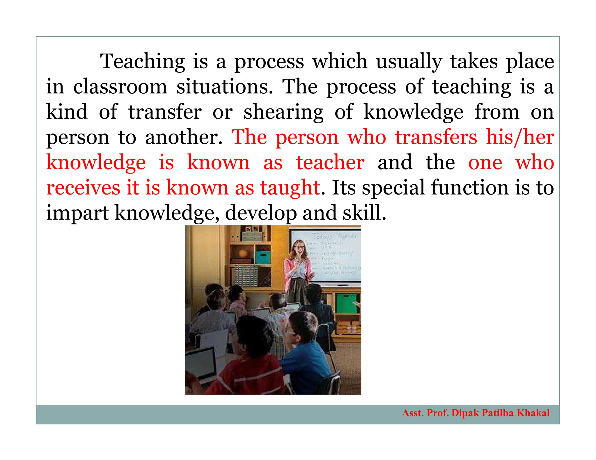 1.3 Philip Jackson Model-Phases of Teaching and Role of Teacher in ...