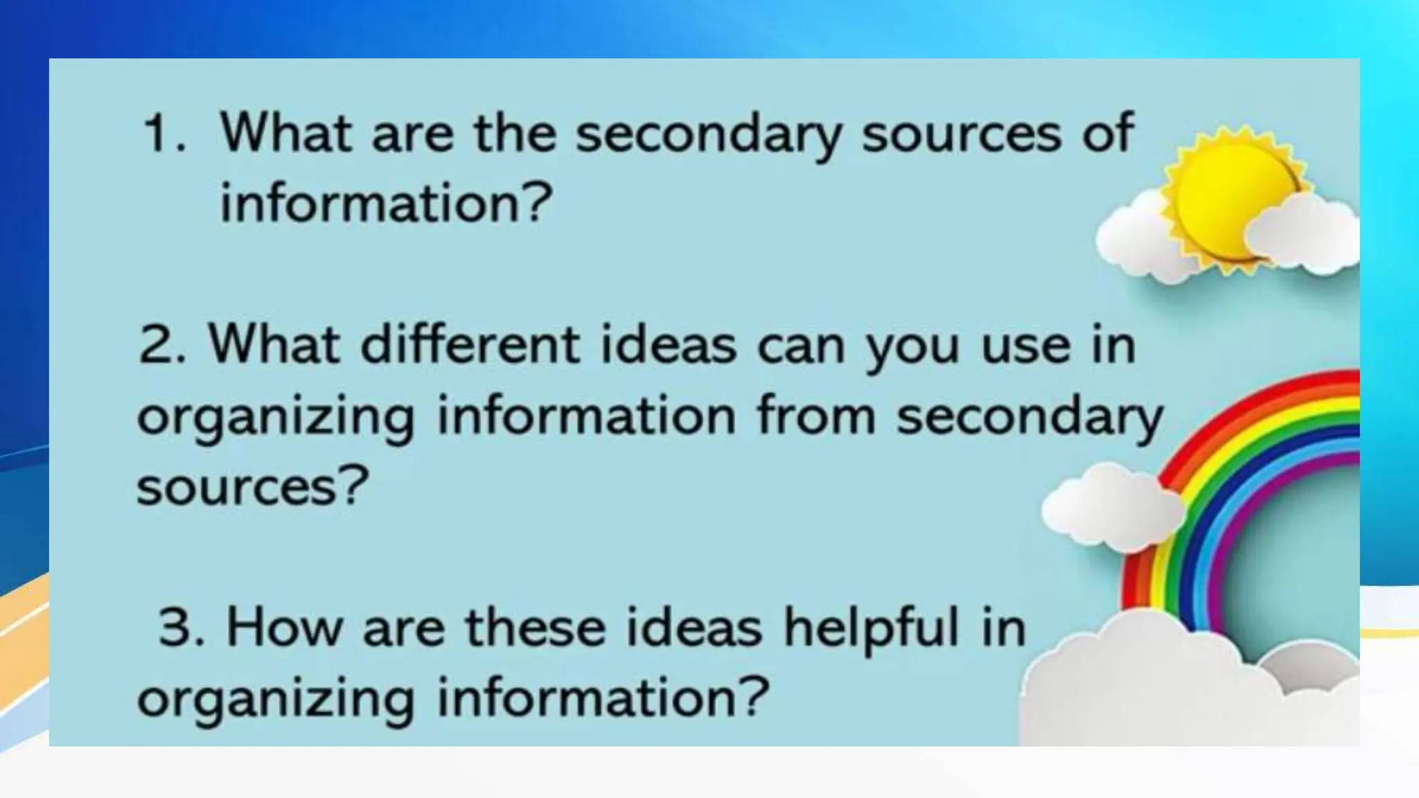 1. Organizing Secondary Sources.pptx
