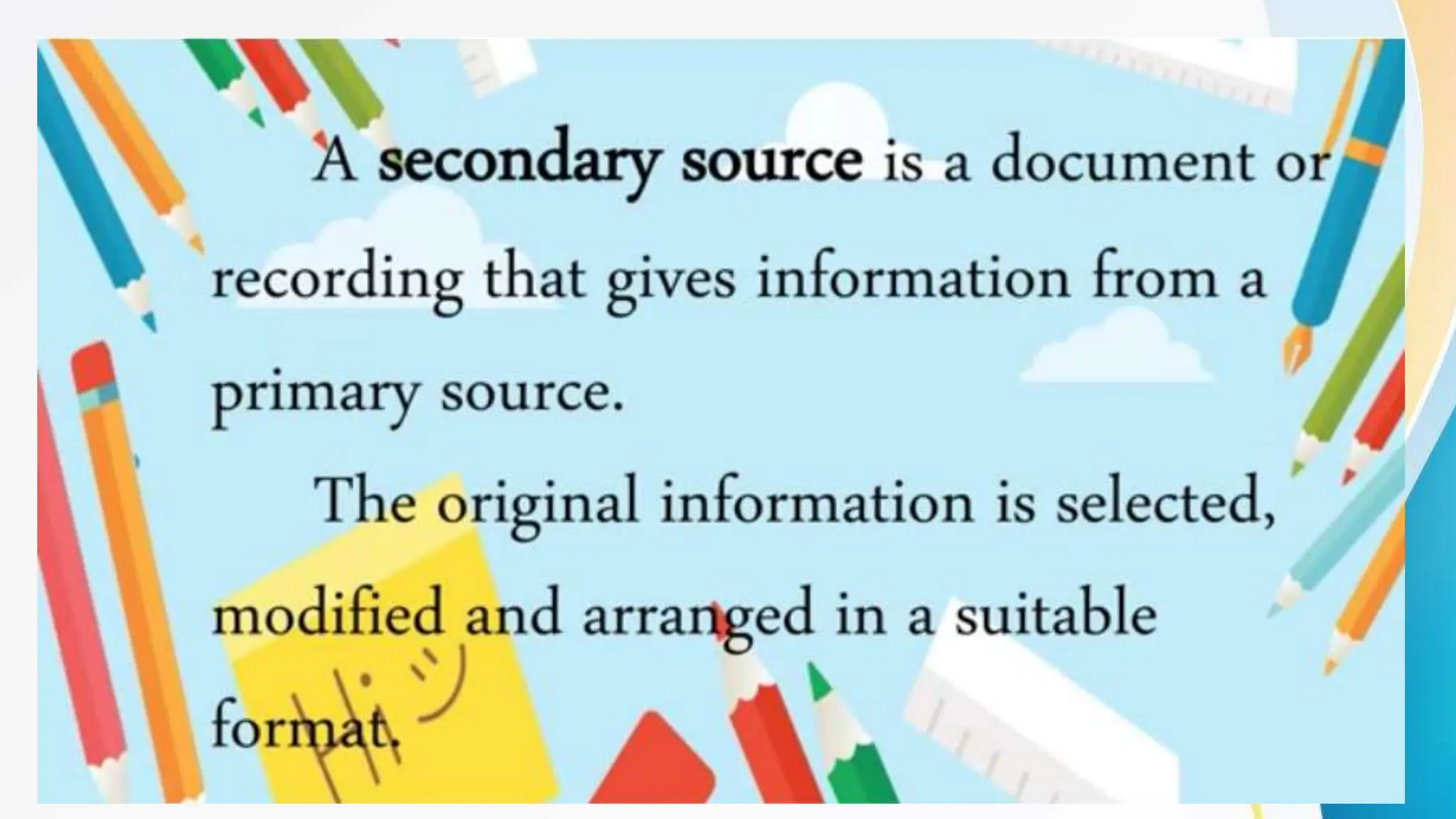 1. Organizing Secondary Sources.pptx