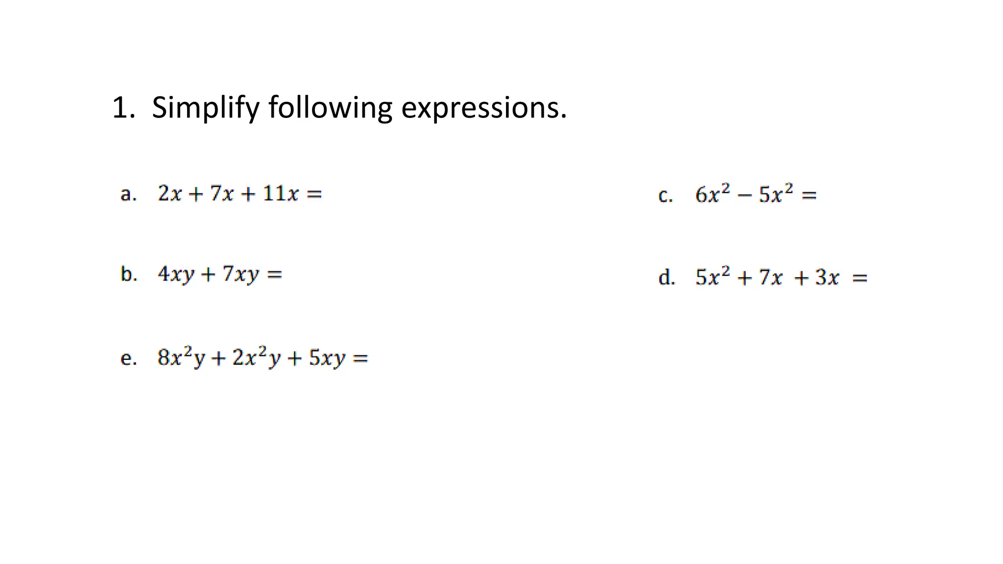 1. Basic Algebra - Practice Questions (2).pdf