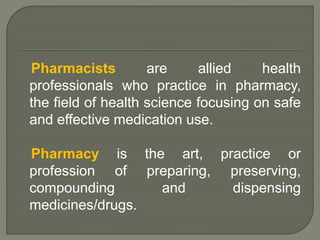 INTRODUCTION-TO-COMMUNITY Pharmacy and management.pptx