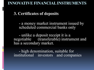 1.3 INNOVATIVE FINANCIAL INSTRUMENTS.pptx | Stocks and Bonds | Personal ...