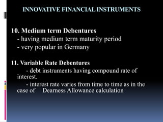1.3 INNOVATIVE FINANCIAL INSTRUMENTS.pptx | Stocks and Bonds | Personal ...