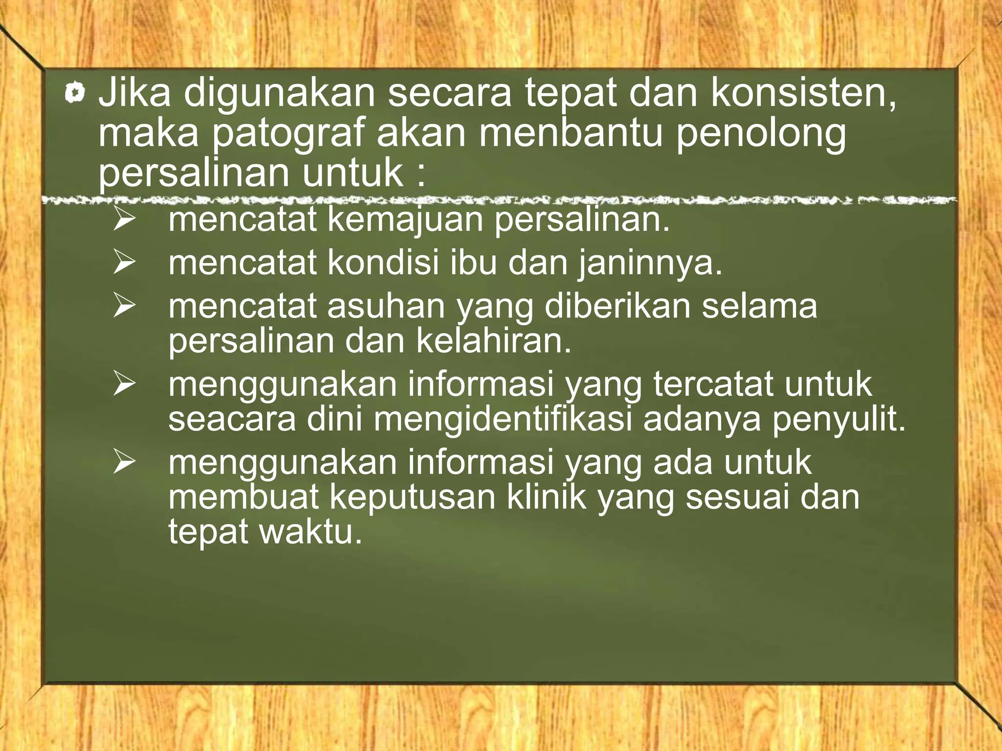 PENGGUNAAN PARTOGRAF Dalam Persalinan dan pertolongan | PPT