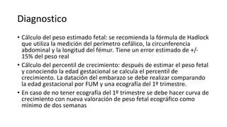 Restricción del crecimiento intrauterino fetal | PPTX