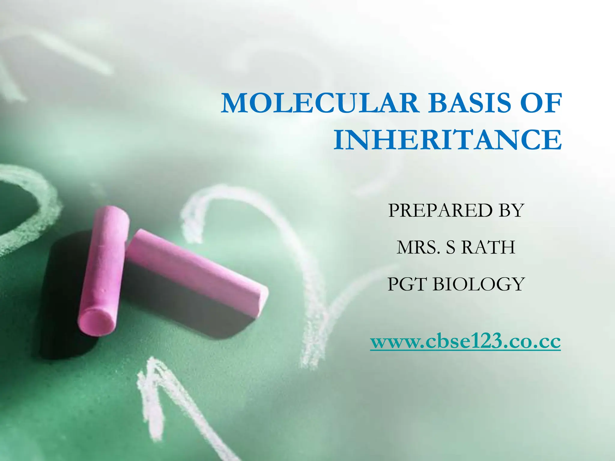 1. MOLECULARBASISOFINHERITANCE.pps.ppt