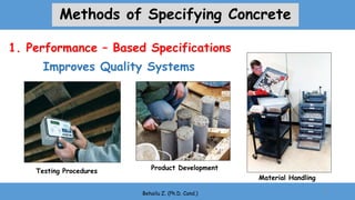 1. Methods of Specifications in Concrete.pptx