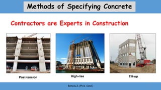1. Methods of Specifications in Concrete.pptx
