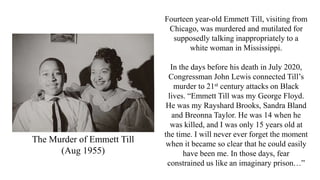 1.25.24 The Brown Decision and the Murder of Emmett Till.pptx