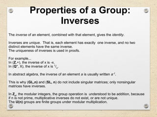 Exploring Group Theory in Discrete Mathematics | PPT