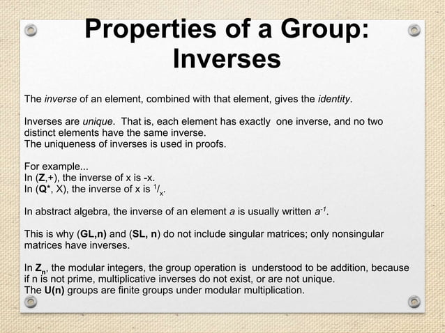 Exploring Group Theory in Discrete Mathematics | PPT Exploring Group Theory in Discrete Mathematics | PPT