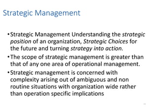 Introduction to Strategic Management - Foundation | PPT