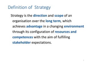 Introduction to Strategic Management - Foundation | PPT