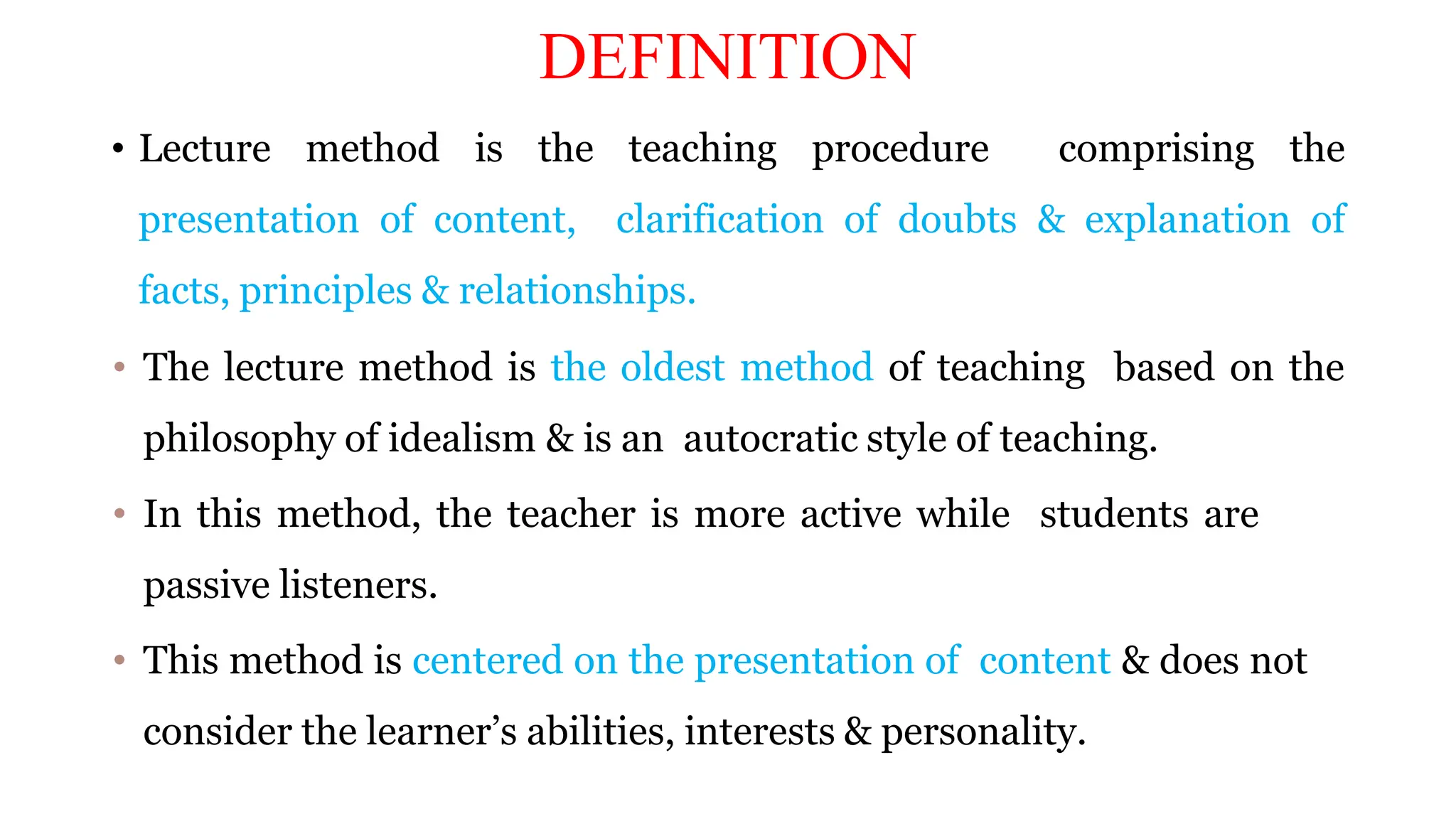 1.METHOD OF TEACHING I .pptx LECTURE ,DEMO,DISCUSSION | PPTX