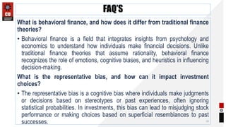 Introduction of Behavioral Finance | PPTX | Stocks and Bonds | Personal ...