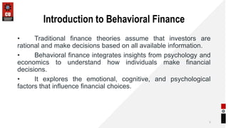 Introduction of Behavioral Finance | PPTX | Stocks and Bonds | Personal ...
