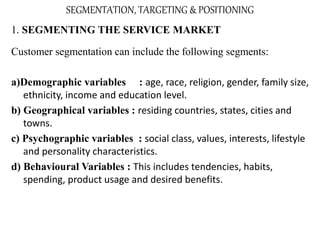 1. Services Marketing - Introduction, STP.pptx