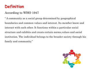 Introduction of Community Health Nursing | PPTX