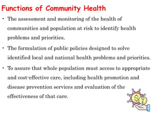 Introduction of Community Health Nursing | PPTX