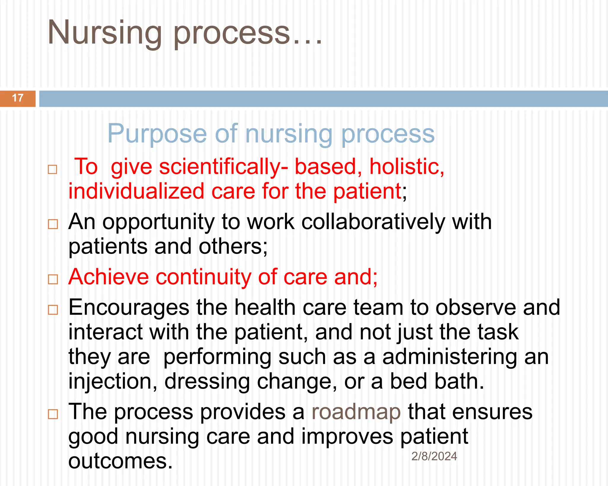 1.nursing process for nursing students ppt | PPTX