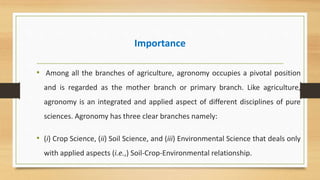 1. Introduction to Agriculture and Agronomy.pptx